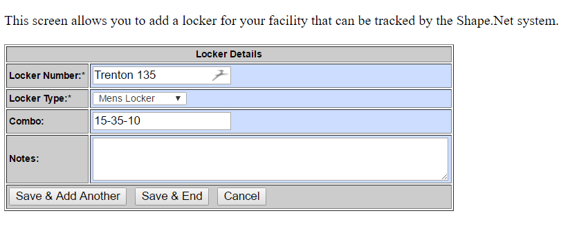 How to add New Locker(s) – ShapeNetSoftware Knowledge Base