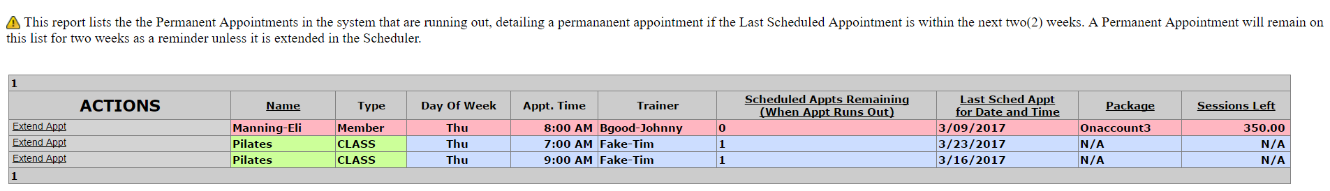 Scheduling Permanent Appointments – ShapeNetSoftware Knowledge Base
