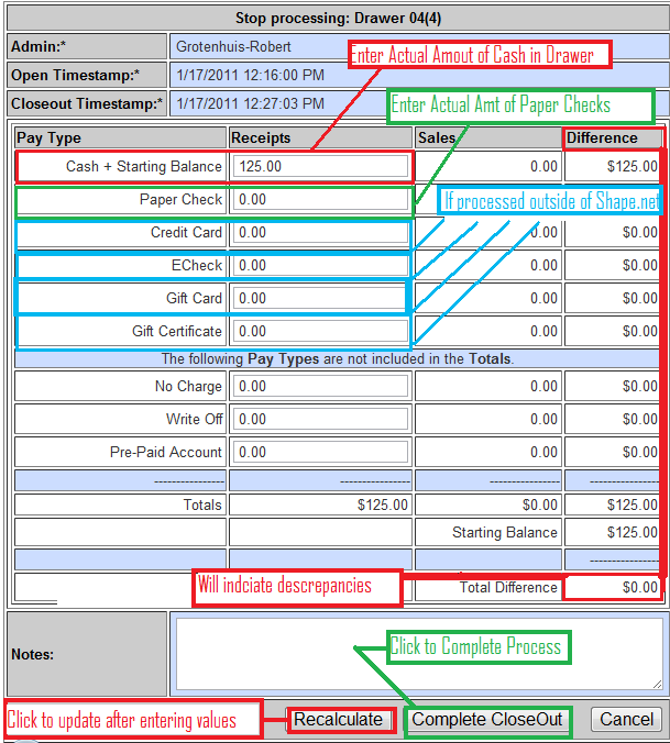 How do I Manage Daily Receipts – ShapeNetSoftware Knowledge Base
