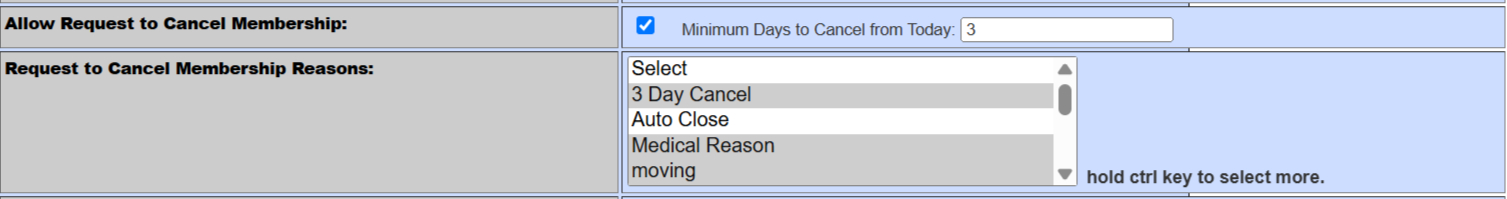 Online Membership Cancellation Set-Up – ShapeNetSoftware Knowledge Base