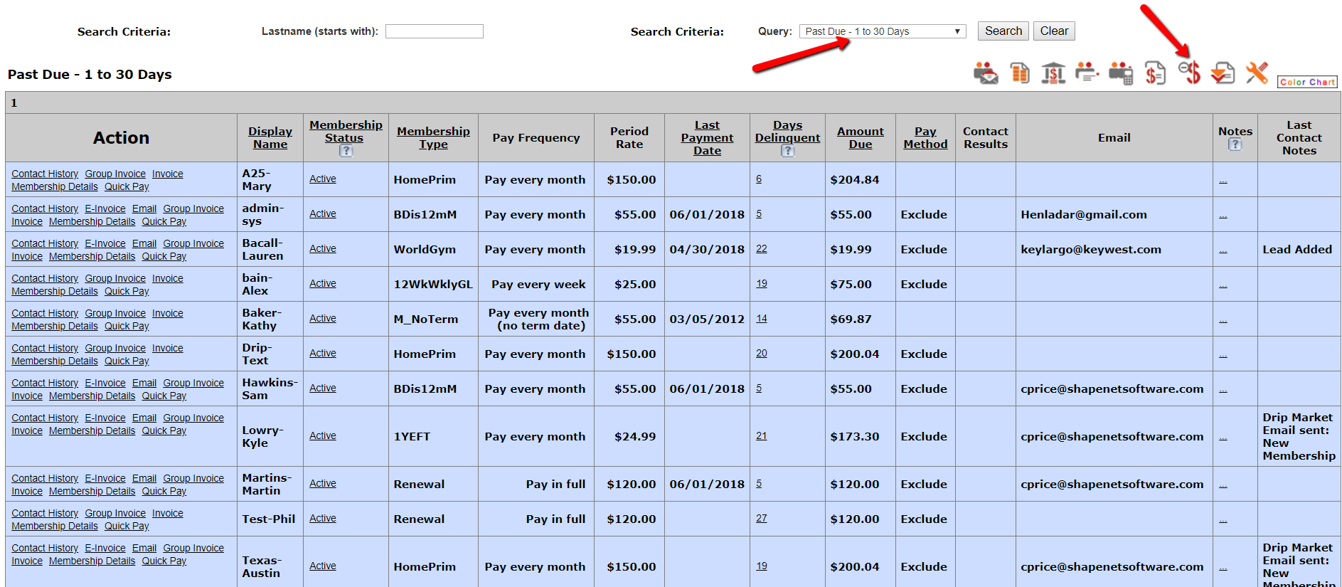 How to add Late Fees to Memberships? – ShapeNetSoftware Knowledge Base