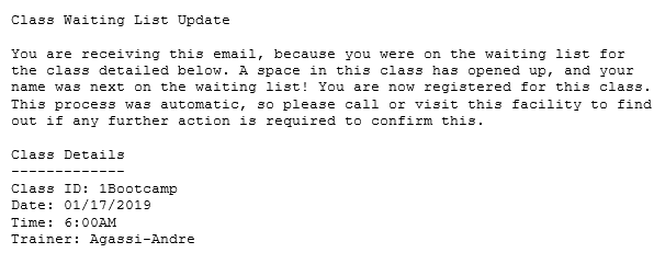 How the Class Waitlist Works – ShapeNetSoftware Knowledge Base