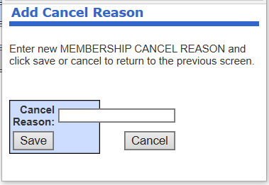 How do I Add a new Cancel Reason for Memberships? – ShapeNetSoftware ...