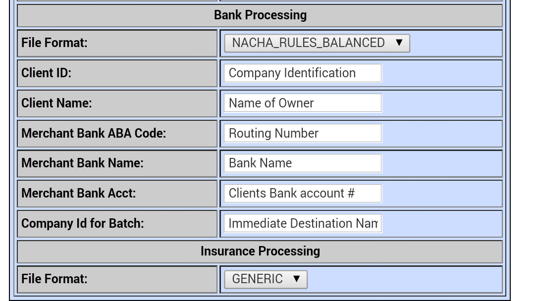 EFT NACHA Requirements, along with tech setup. – ShapeNetSoftware ...